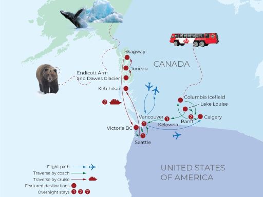 15D12N ALASKA ENDICOTT ARM AND DAWES GLACIER SCENIC CRUISING WITH ...